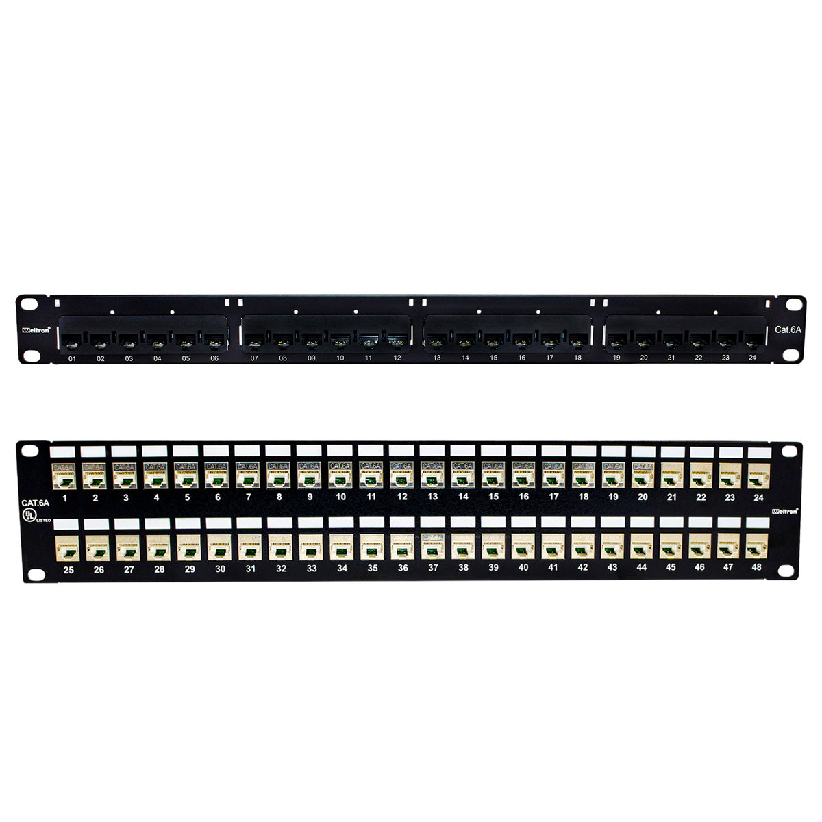 Category 6A 110 Type Rack Mount Patch Panel Weltron – Winston